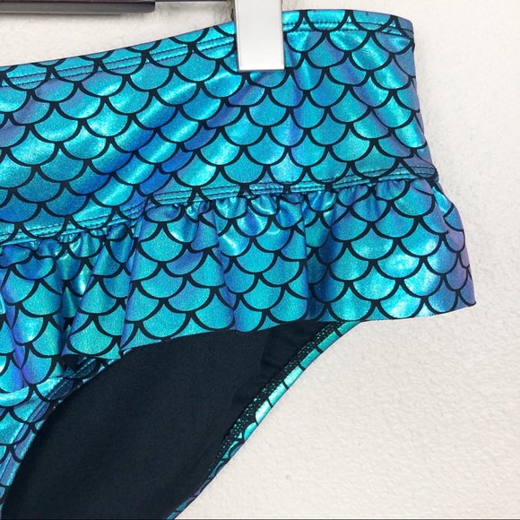 Disney | Swim | Disney Little Mermaid Scale Ruffle Bikini Bottom | Poshmark